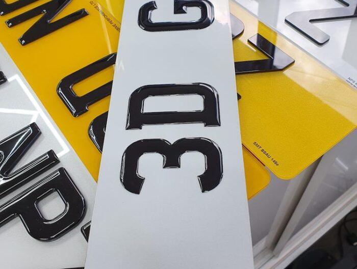 3D Gel Number Plates Front & Rear