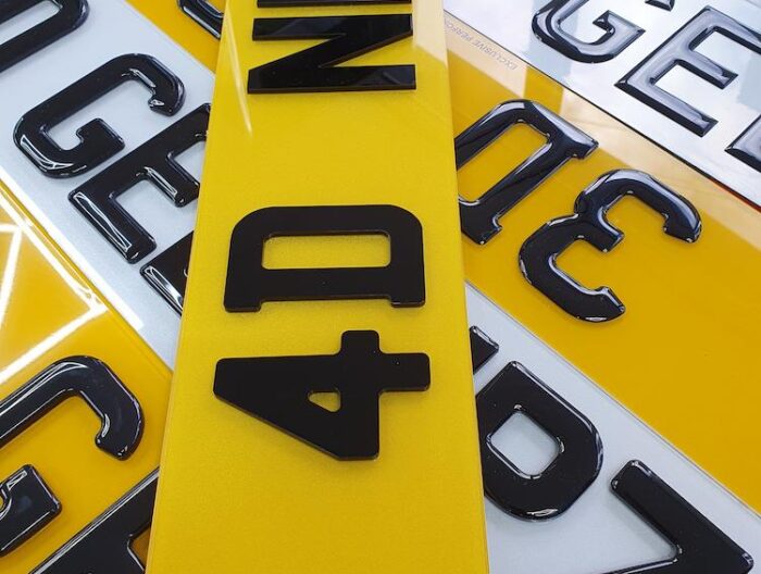 4D Number Plates Front & Rear