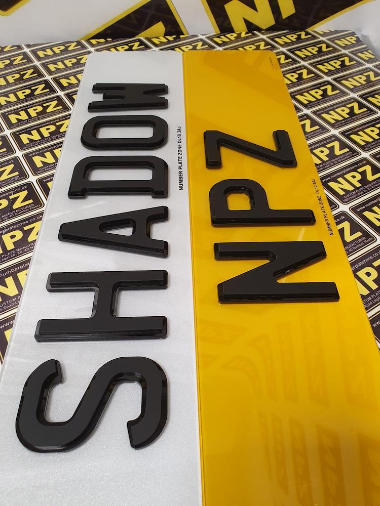 4D Shadow Number Plates