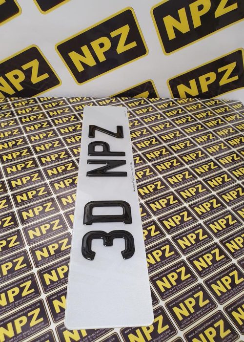 3D Number Plates